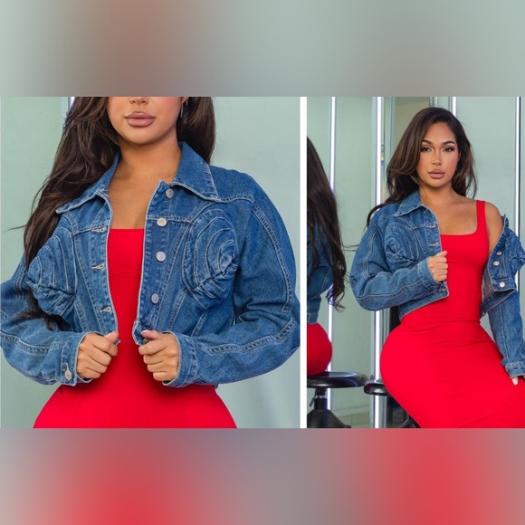 Jackets & Coats | Spiral Boobs Denim Jacket | Poshmark